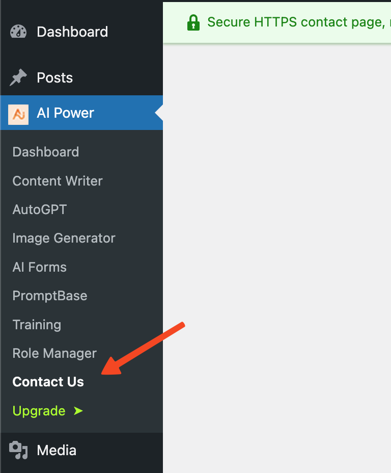 Contact - AI Power - Complete AI Pack for WordPress
